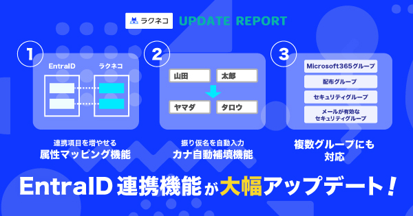EntraID連携機能が大幅アップデート｜受付システム【ラクネコ】のお知らせ